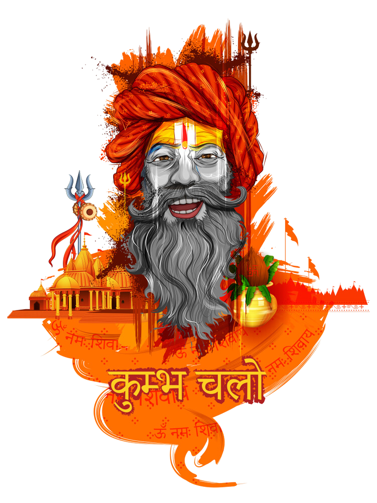 Kumbh Chalo T-Shirt - Celebrate Maha Kumbh Mela 2025 in Style | The ...